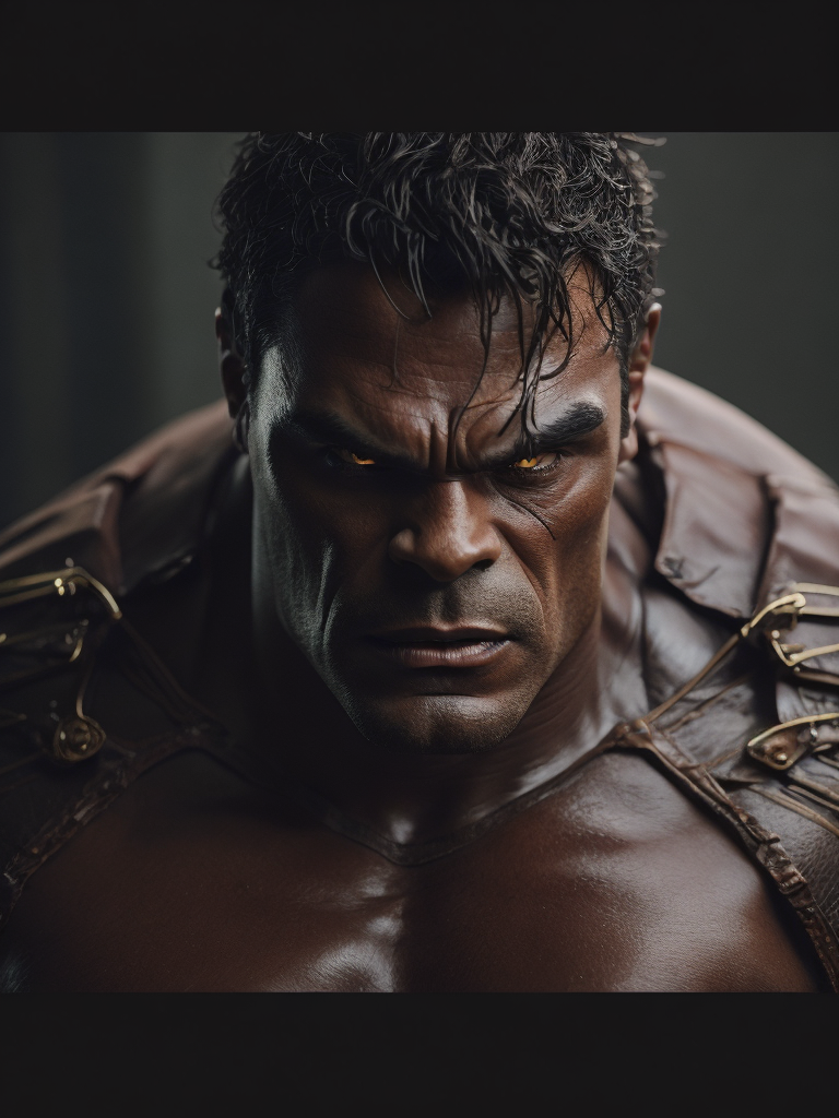 Premium Free ai Images | brown chocolate hulk