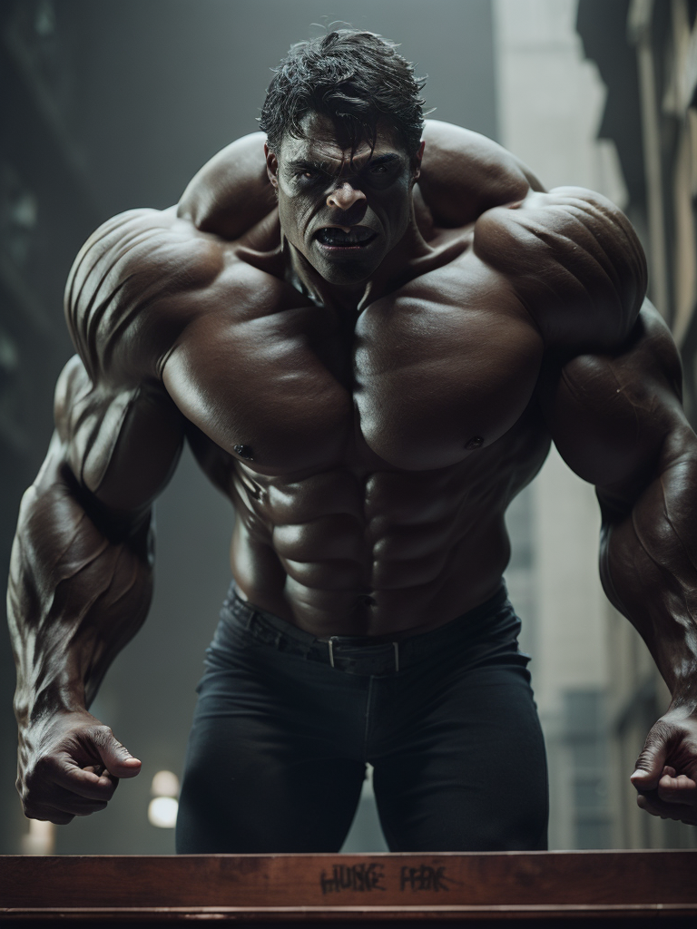 Premium Free ai Images | brown chocolate hulk