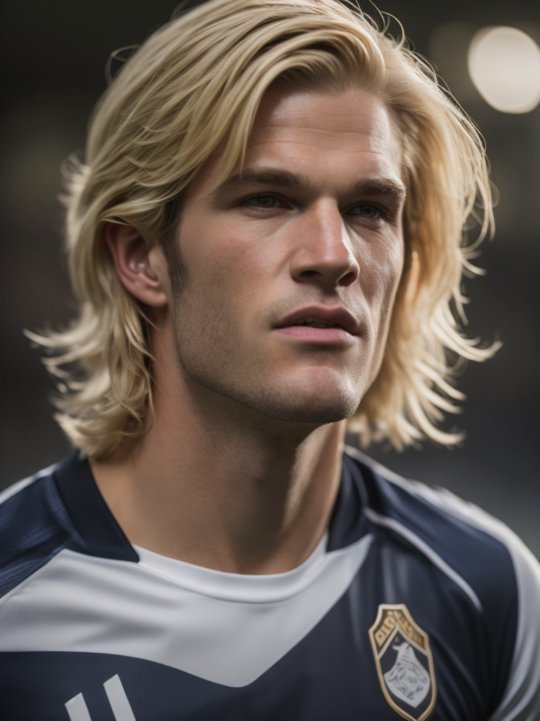 Premium Free ai Images | portrait of soccer player oliver kahn
