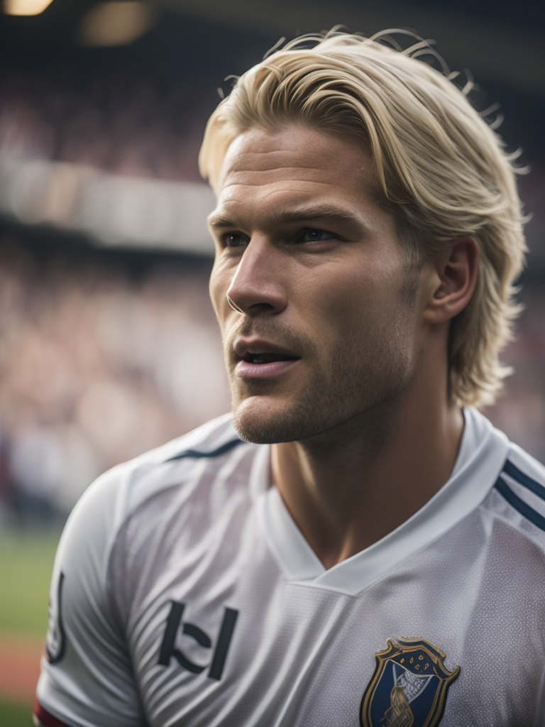 Premium Free ai Images | portrait of soccer player oliver kahn