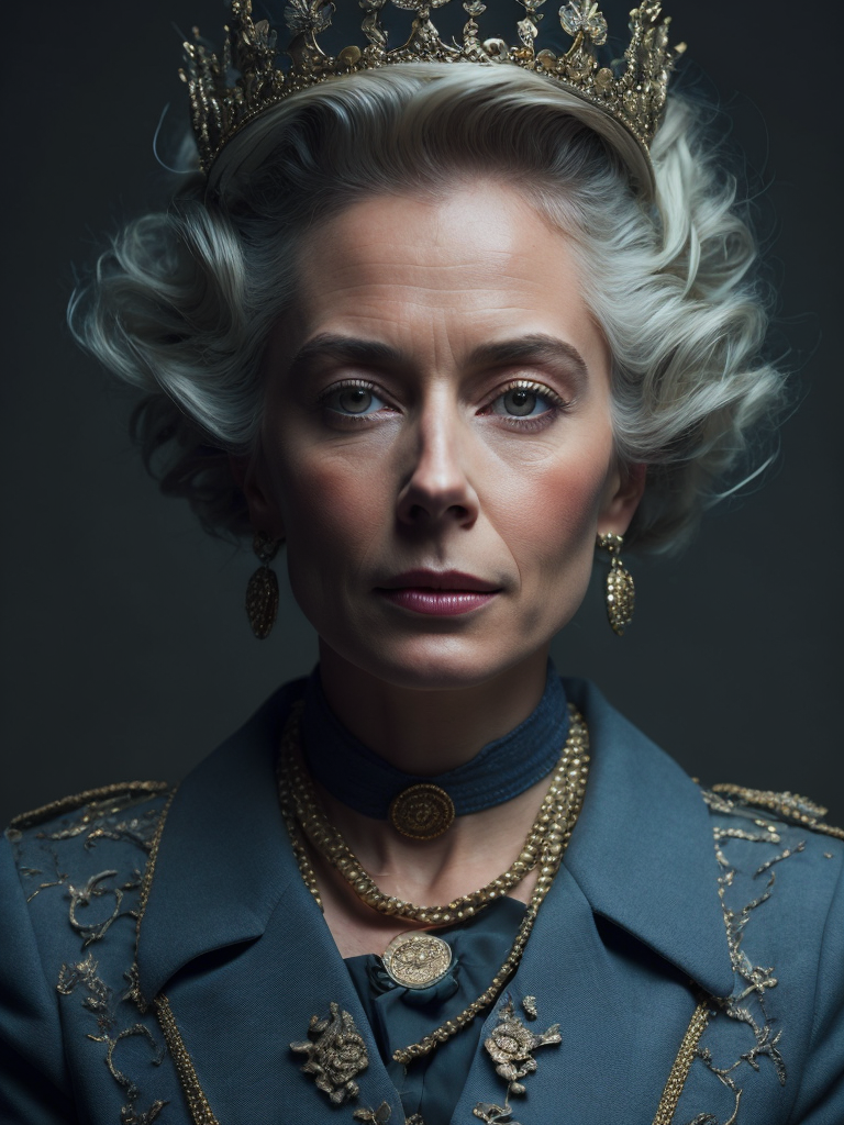 Premium Free ai Images | elizabeth ii former queen of the united kingdom