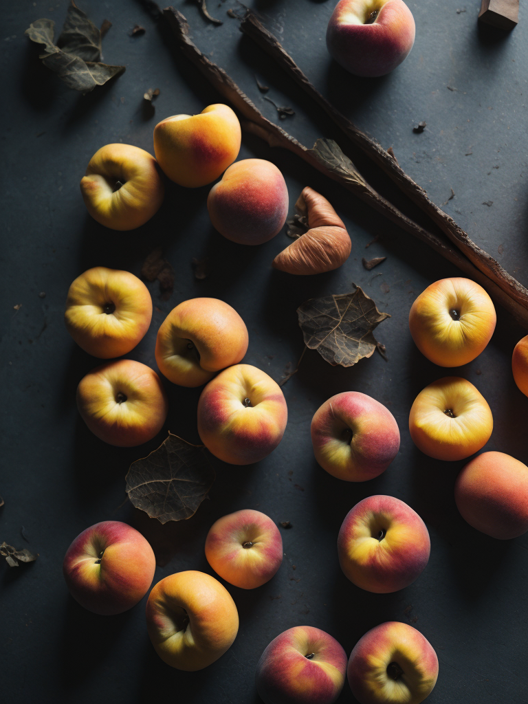Premium Free ai Images | peaches pattern detailed peaches macro photo