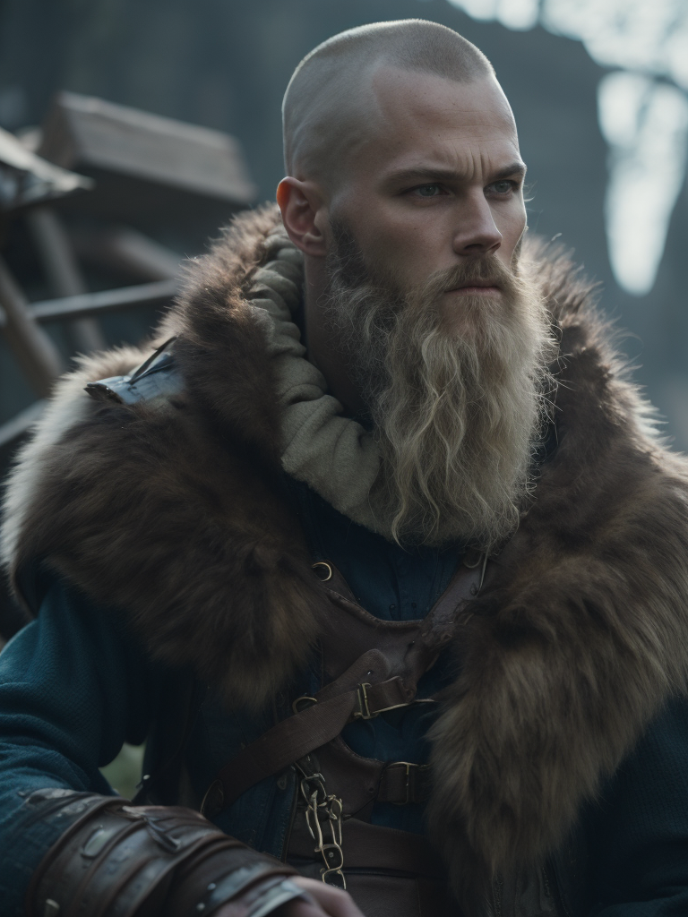 Premium Free ai Images | ragnar lodbrok the viking real life