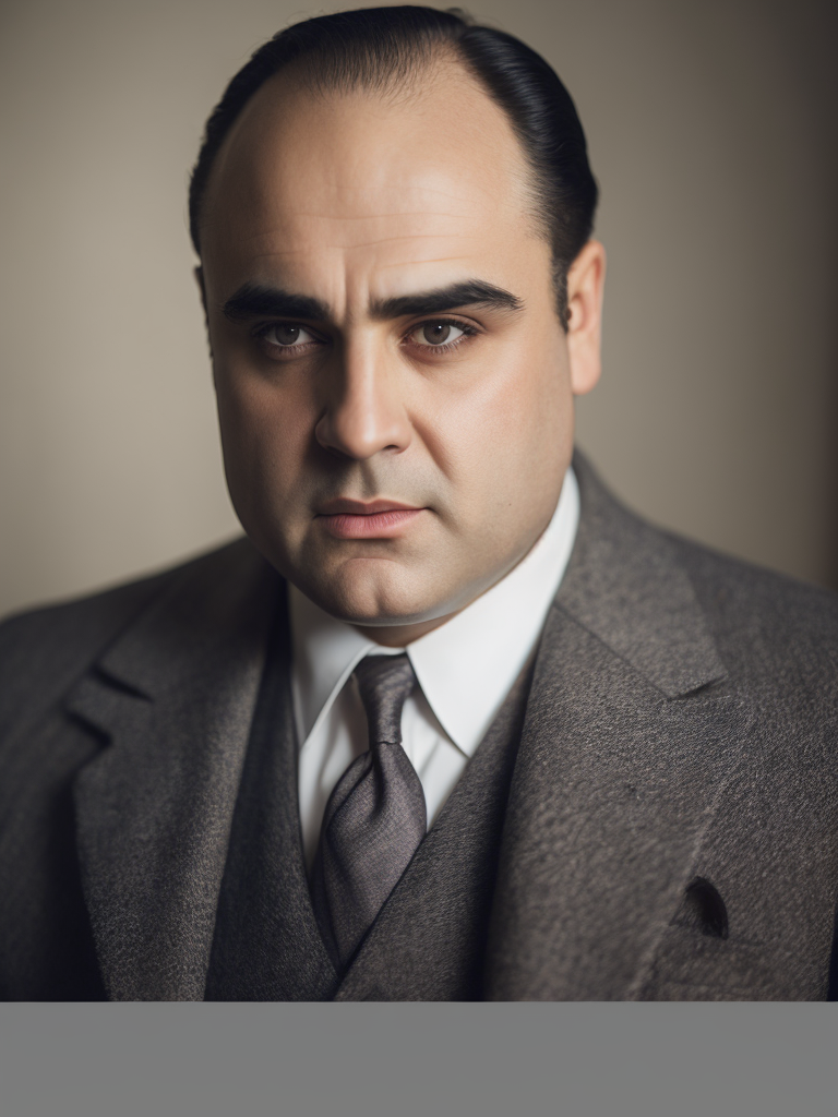 Premium Free ai Images | al capone american gangster rare photo