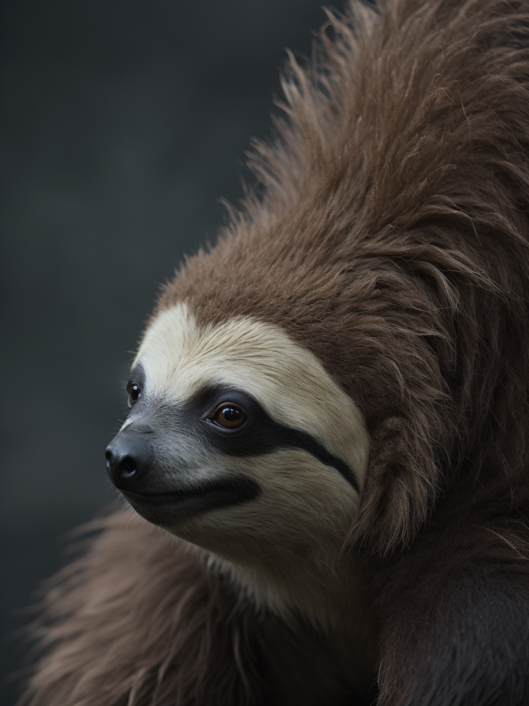 Premium Free ai Images | sloth on the cover of fashion magazine