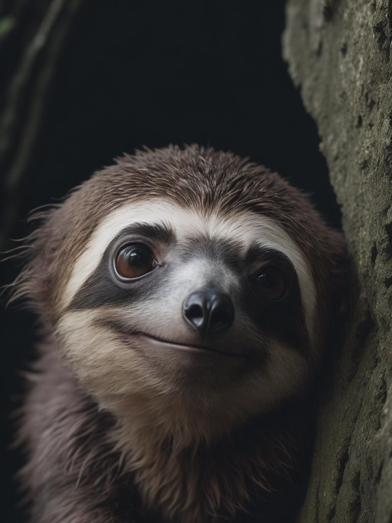 Premium Free ai Images | sloth on the cover of fashion magazine