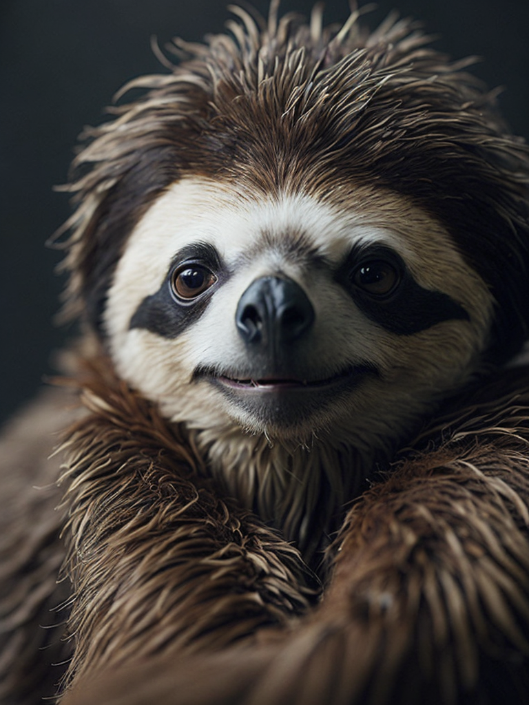 Premium Free ai Images | sloth on the cover of fashion magazine