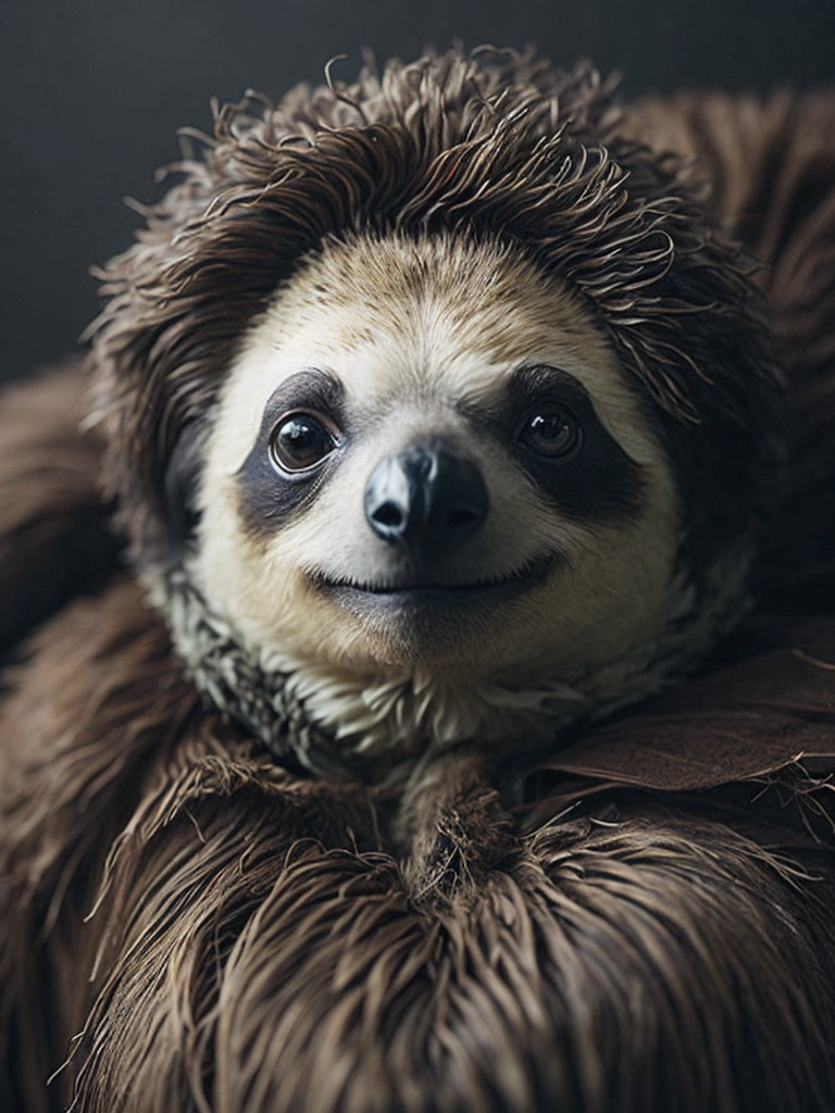 Premium Free ai Images | sloth on the cover of fashion magazine