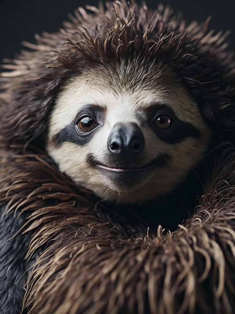 Premium Free ai Images | sloth on the cover of fashion magazine