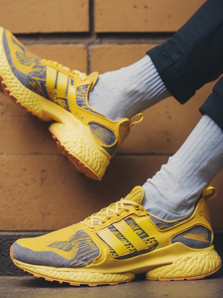 Premium Free ai Images | hyper realistic image of adidas hi tech sports ...