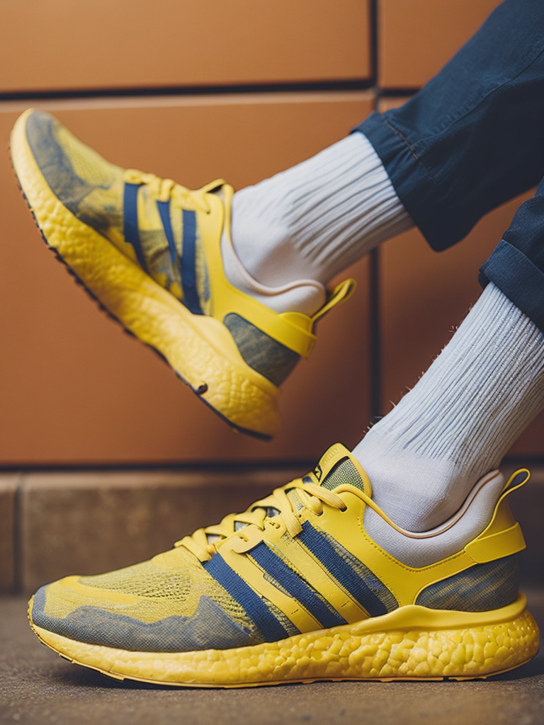 Premium Free ai Images | hyper realistic image of adidas hi tech sports ...