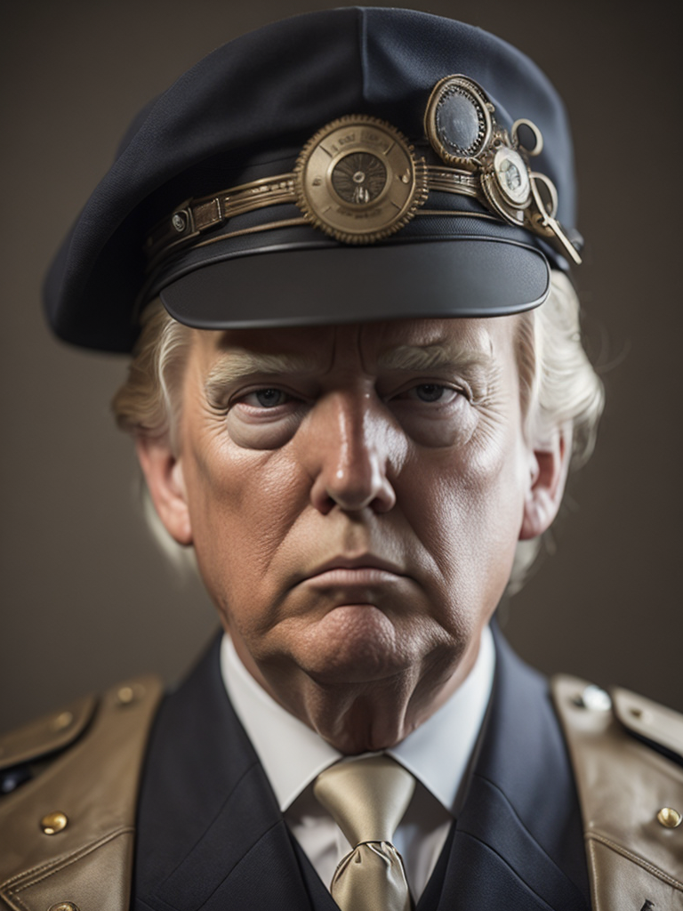Premium Free ai Images | donald trump steampunk vintage portrait