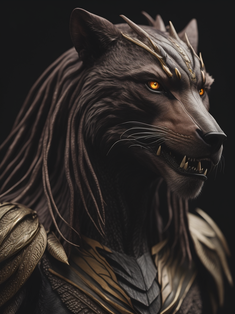 Premium Free ai Images | the predator created by caravaggio