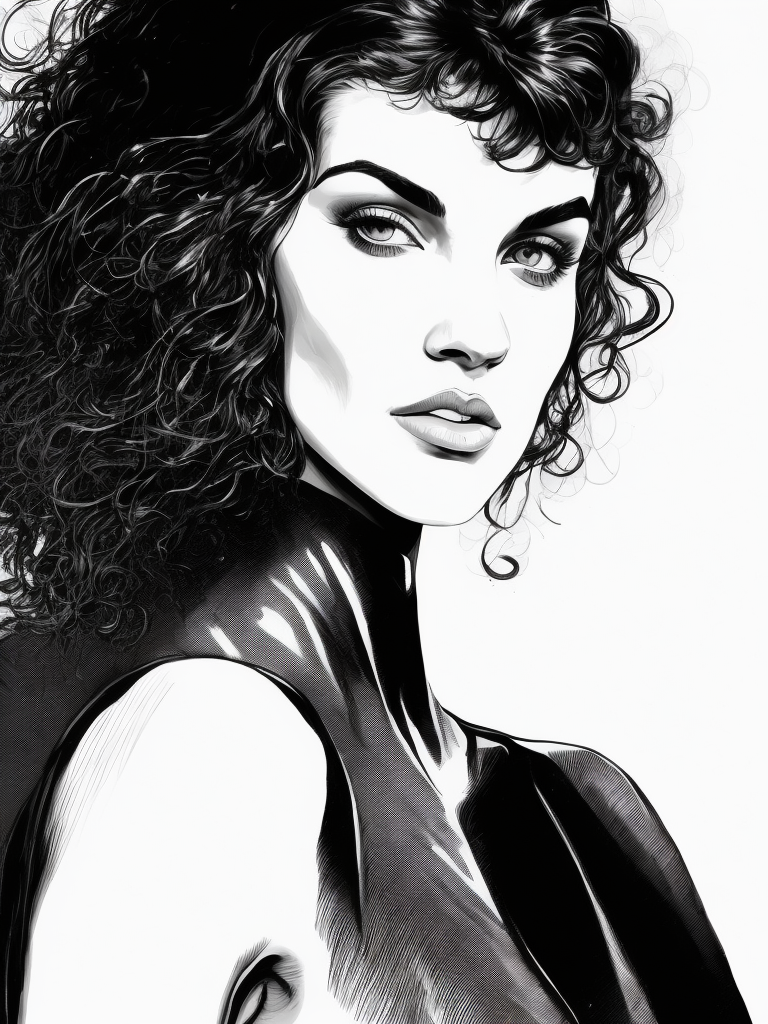 Premium Free ai Images | portrait of women illustration ink nudity ...