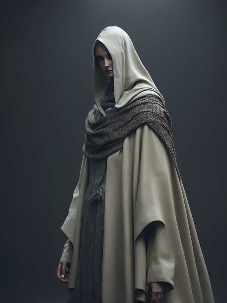 Premium Free ai Images | faceless white clothed wizard