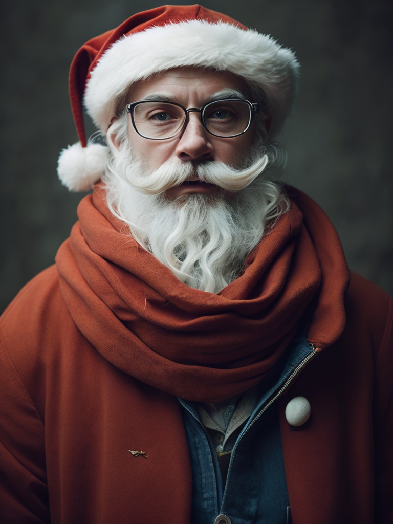 Premium Free ai Images | santa in pixar style world