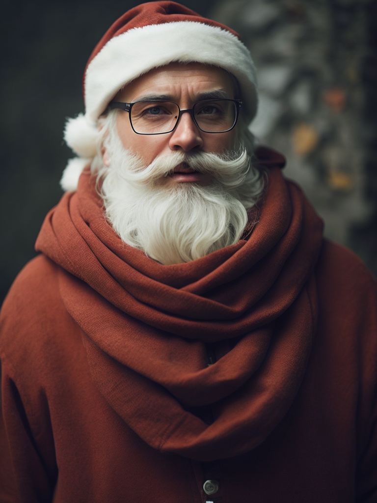 Premium Free ai Images | santa in pixar style world