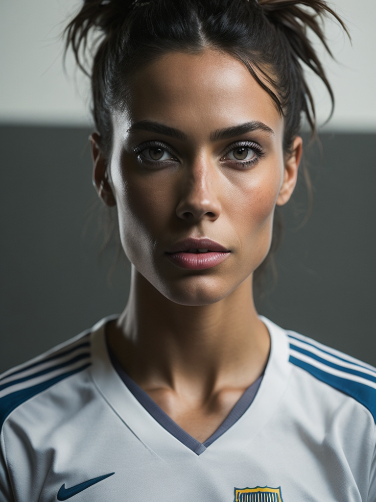 Lumenor AI Image Generation - epic portrait of women soccer player fifa ...