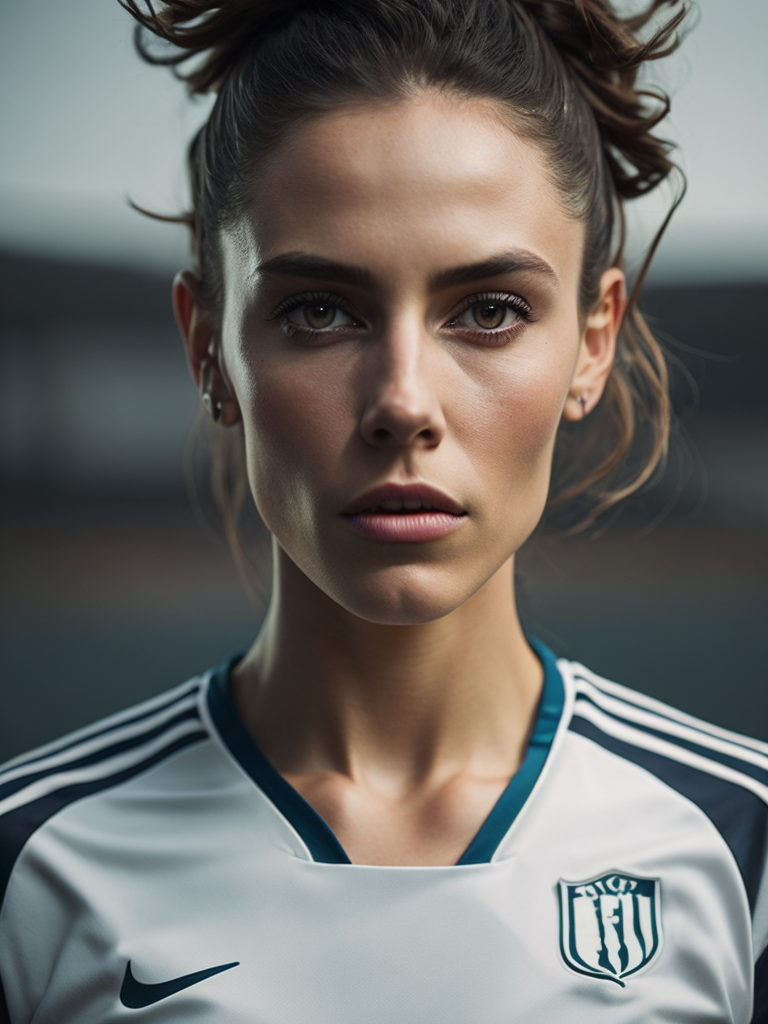 Lumenor AI Image Generation - epic portrait of women soccer player fifa ...
