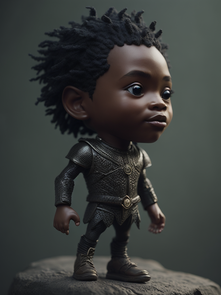 Premium Free ai Images | full body render of funko pop pele