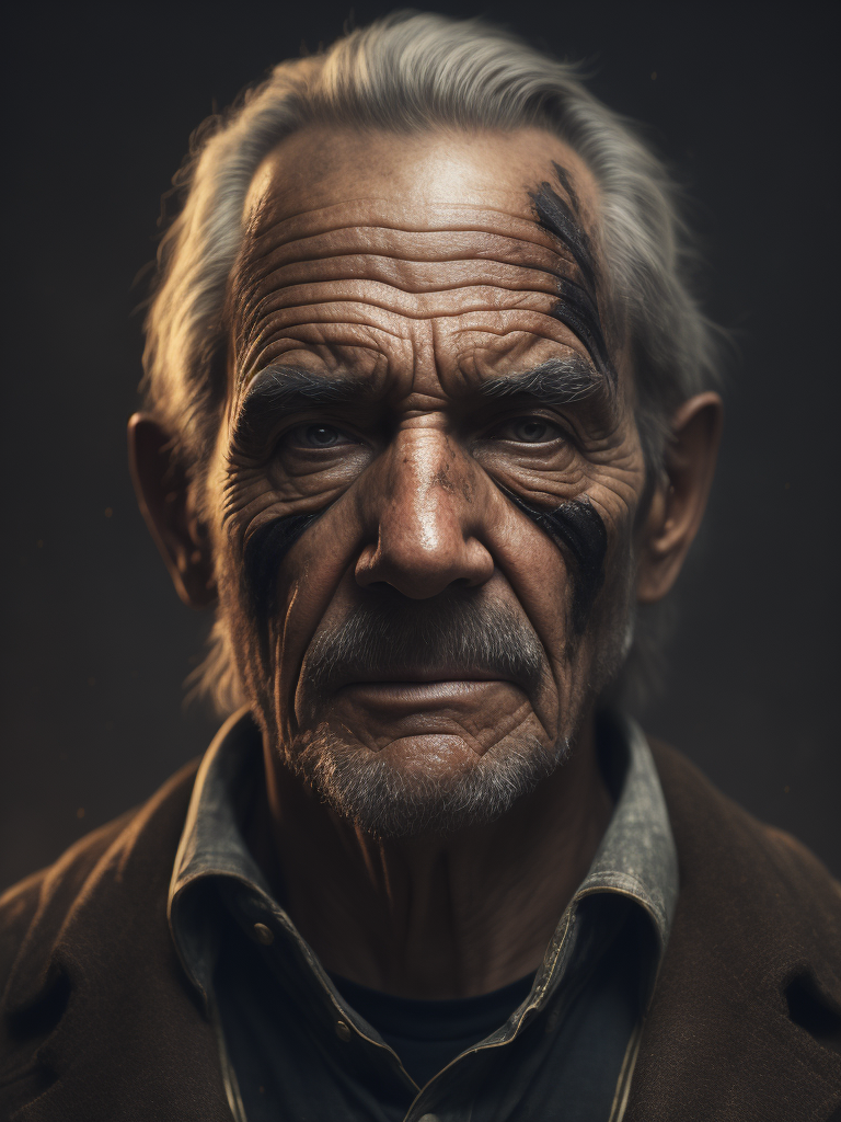 Premium Free ai Images | portret starogo kocegara lico saze graznaa ...