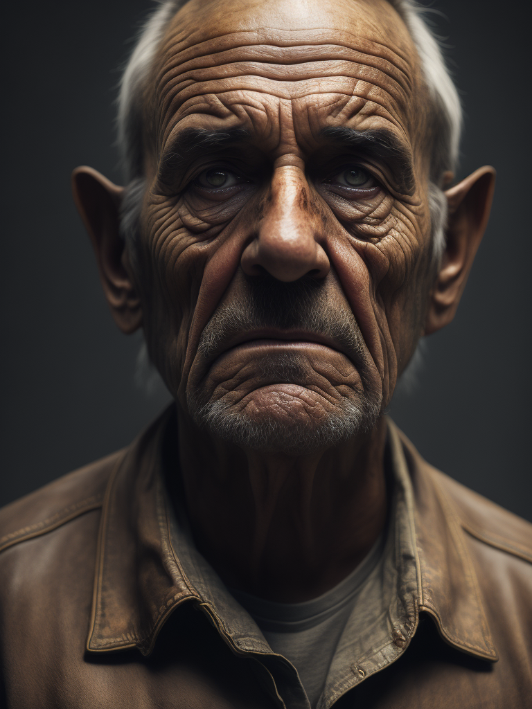 Premium Free ai Images | portret starogo kocegara lico saze graznaa ...