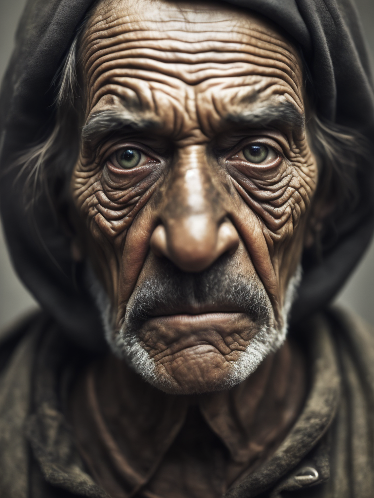 Premium Free ai Images | portret starogo kocegara lico saze graznaa ...