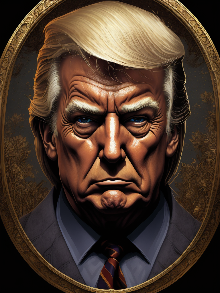 Premium Free ai Images | donald trump hero portrait comics marvel ...