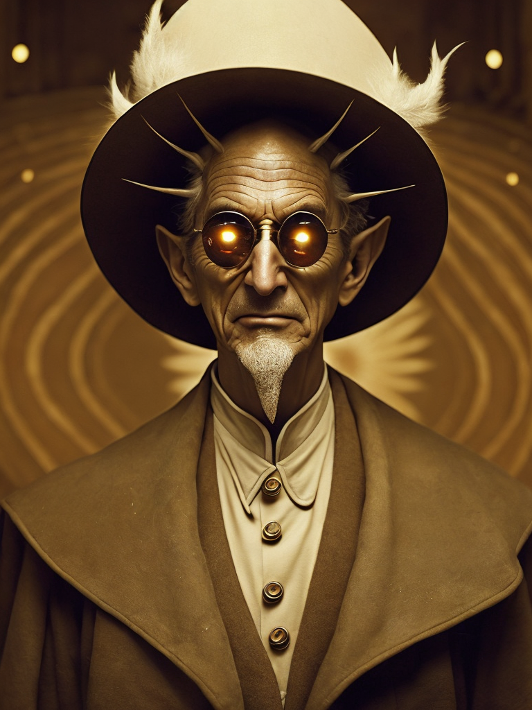 Premium Free ai Images | eldritch sun priest by remedios varo mario ...