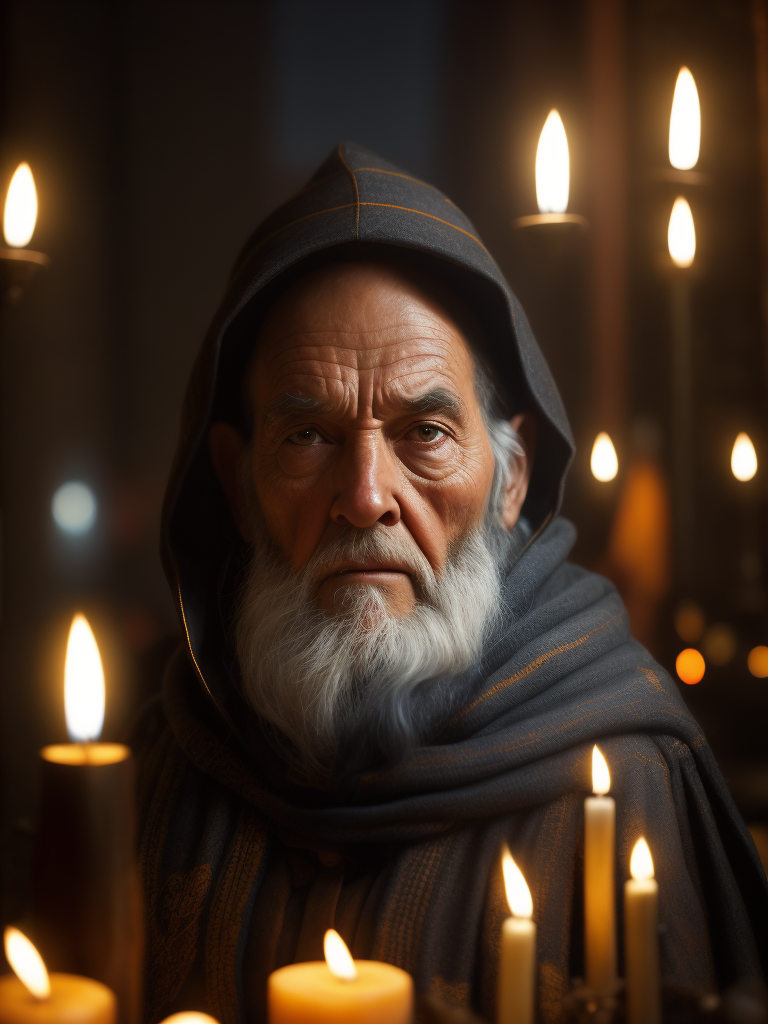 Premium Free ai Images | intricate portrait of very old gnome ...