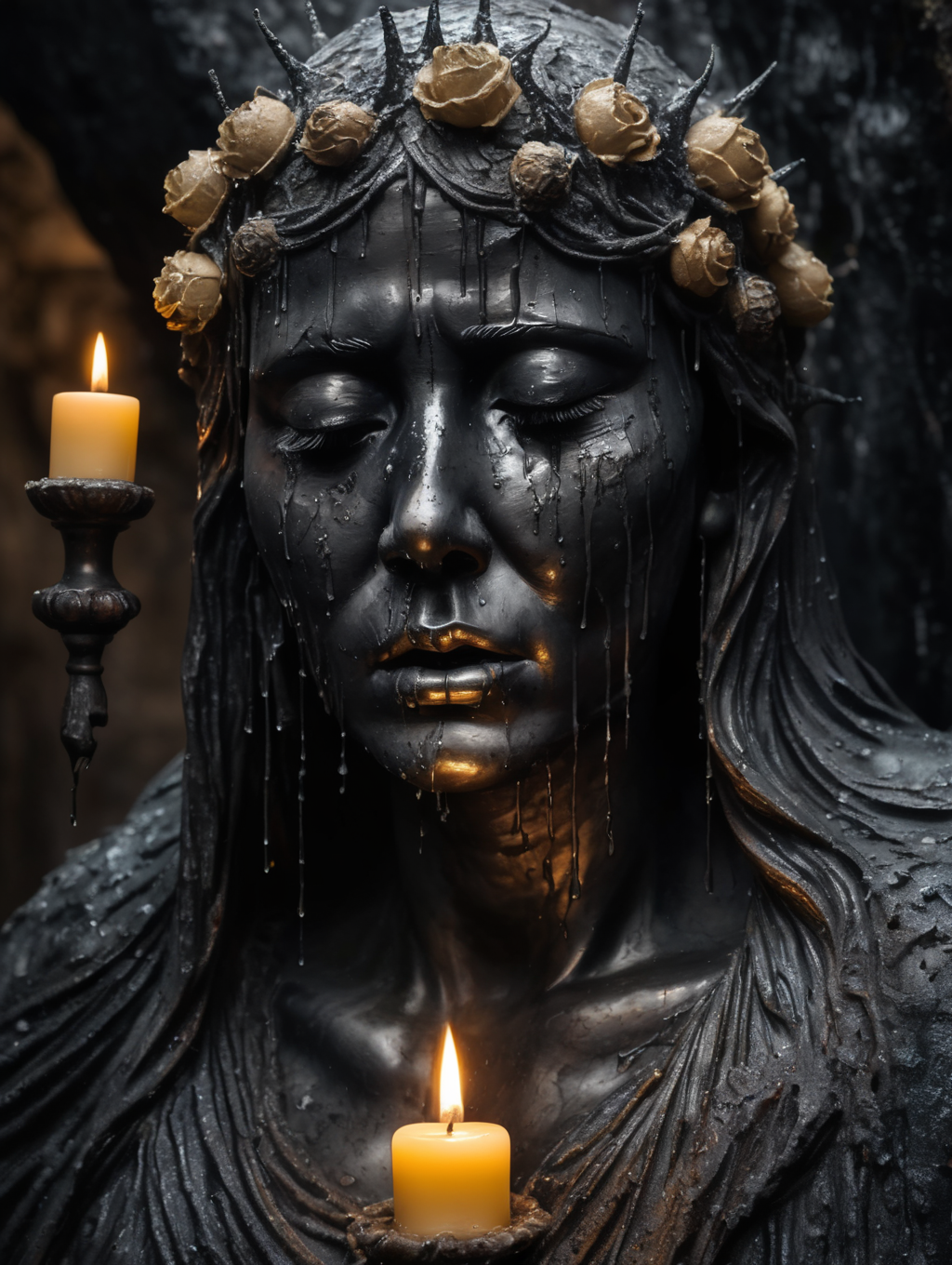 Premium Free ai Images | photo of the statue of the personification of ...