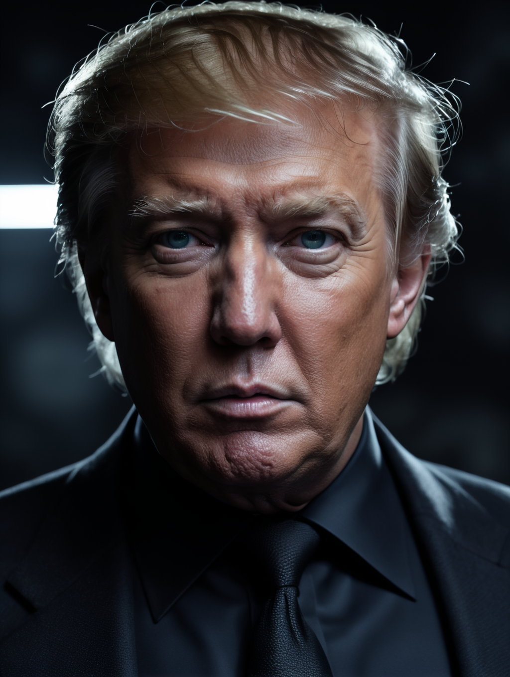 Premium Free ai Images | donald trump with black curly hair and black skin