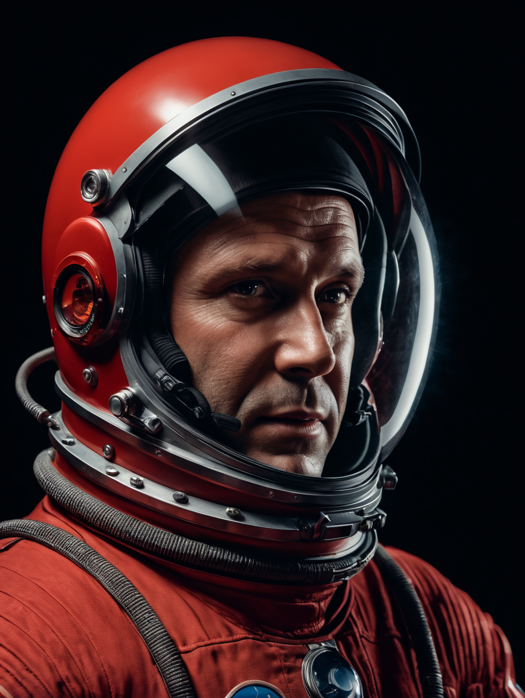 Premium Free ai Images | cosmonaut yuri alekseyevich gagarin in red ...