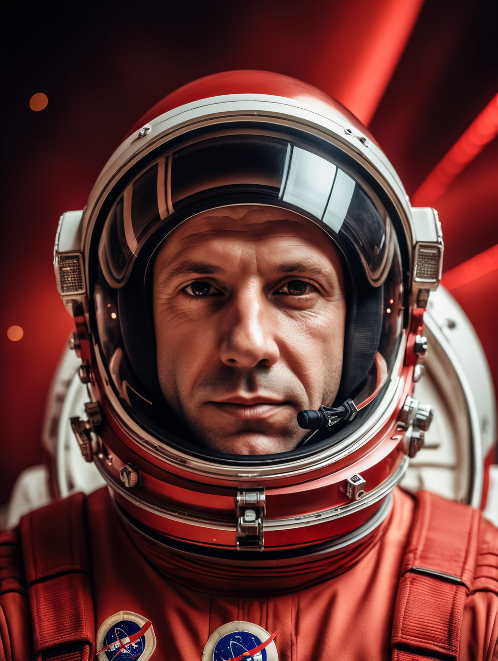 Premium Free ai Images | cosmonaut yuri alekseyevich gagarin in red ...