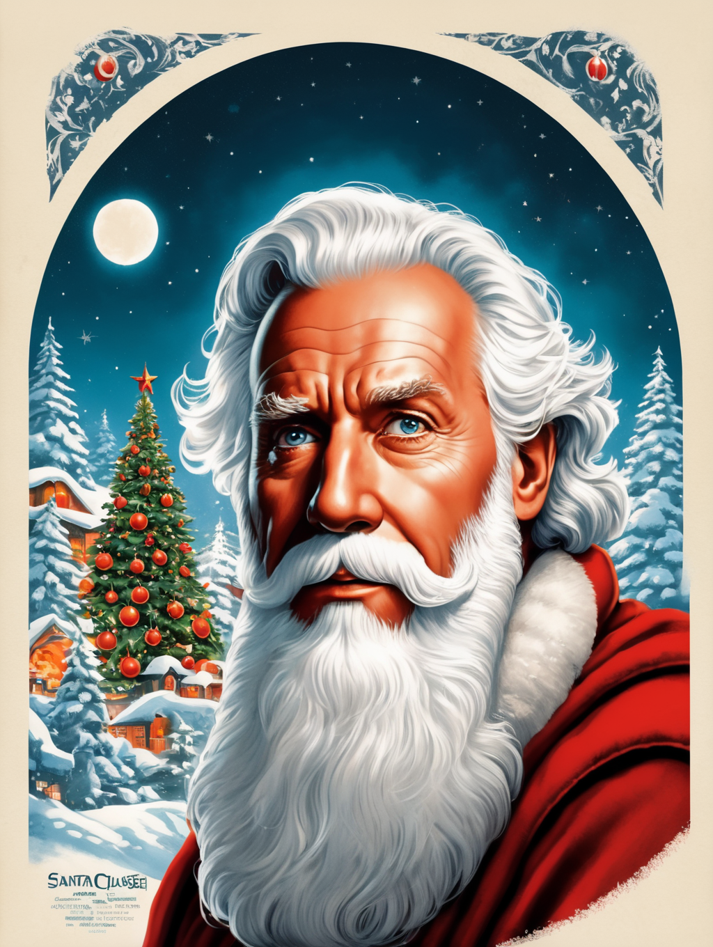 Premium Free ai Images | this artwork of the santa clause by george ...
