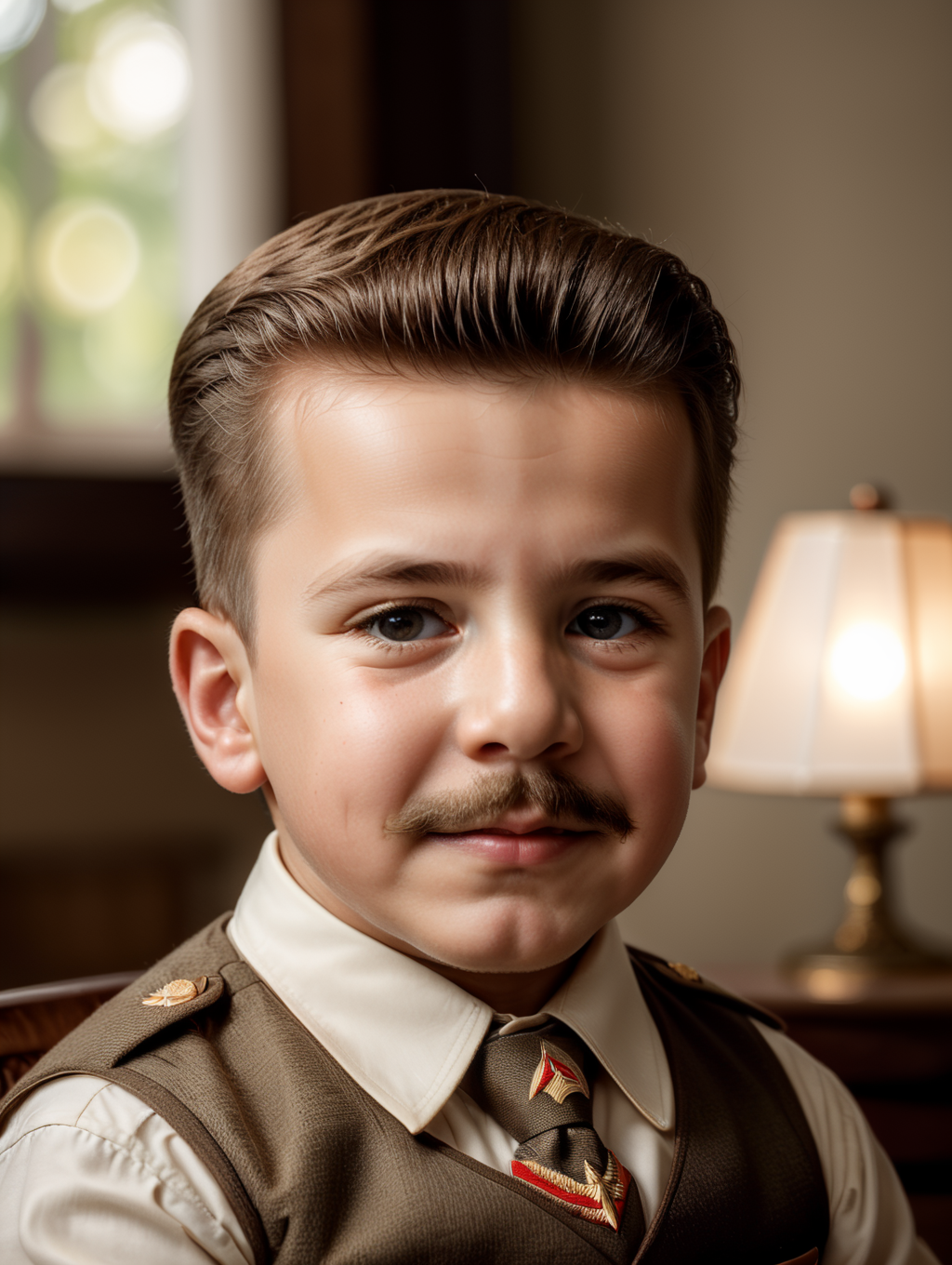 Premium Free ai Images | portrait of joseph stalin as kid month old ...