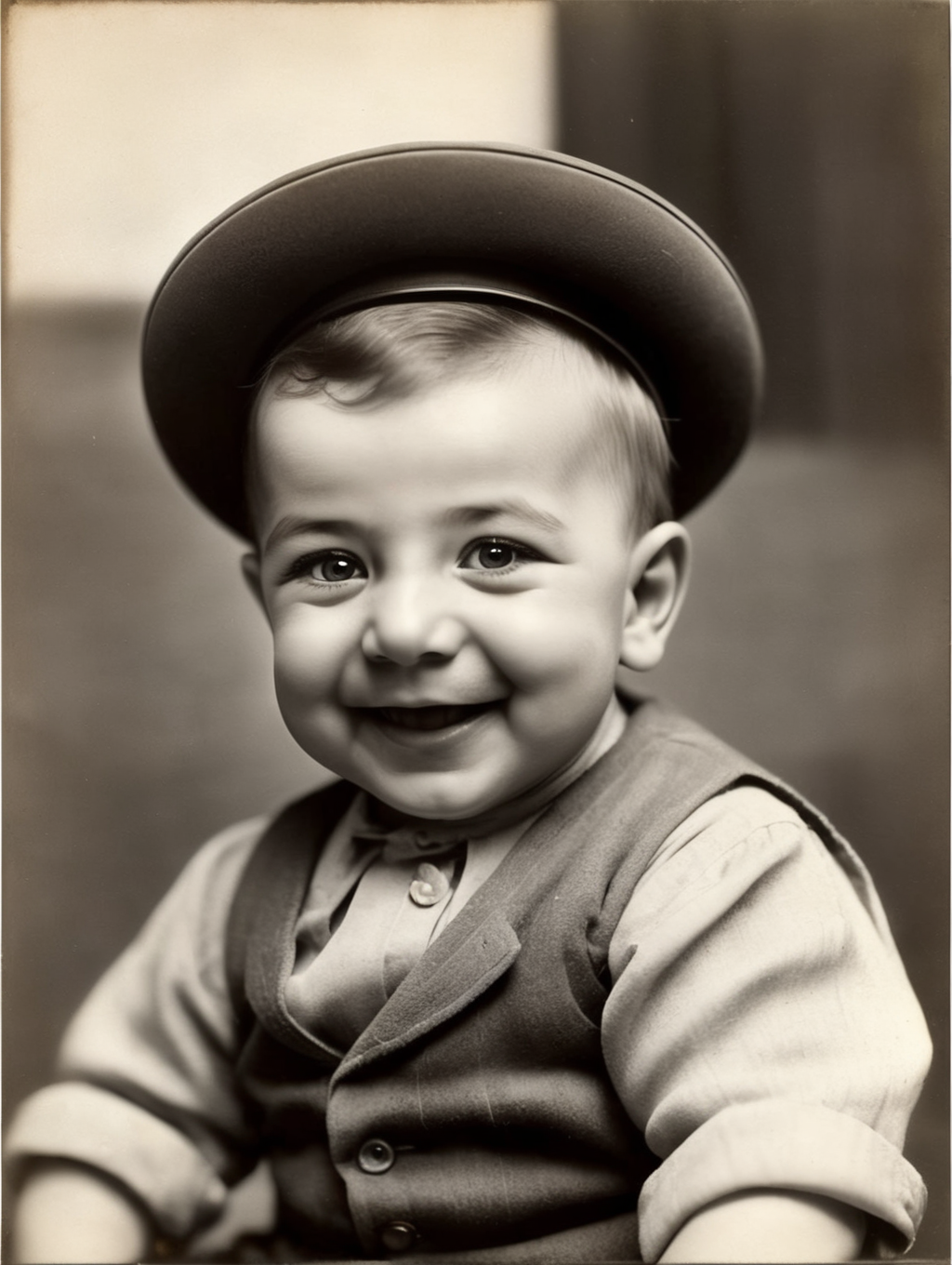 Premium Free ai Images | portrait of joseph stalin as kid month old ...