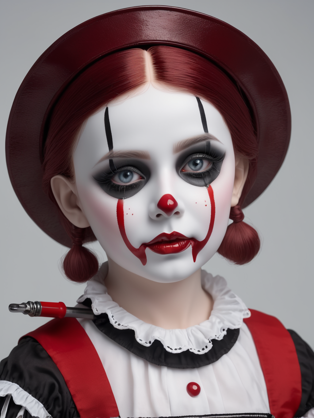 Premium Free ai Images | gothic porcelain doll as mimes with tears of ...
