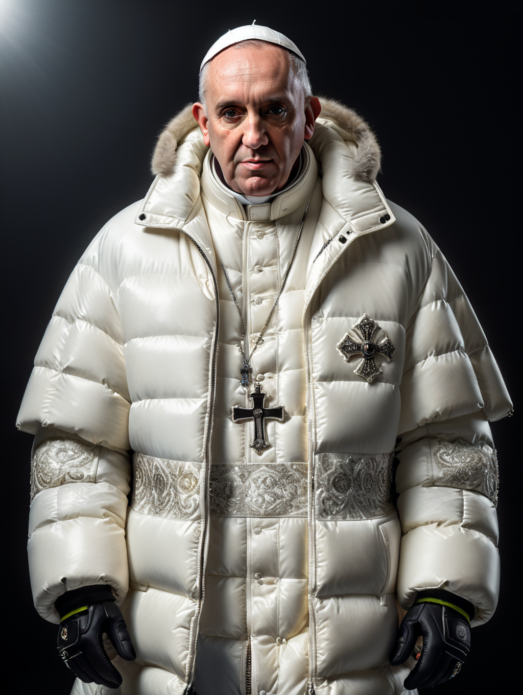 Premium Free ai Images | professional photo glamour of pope francis ...