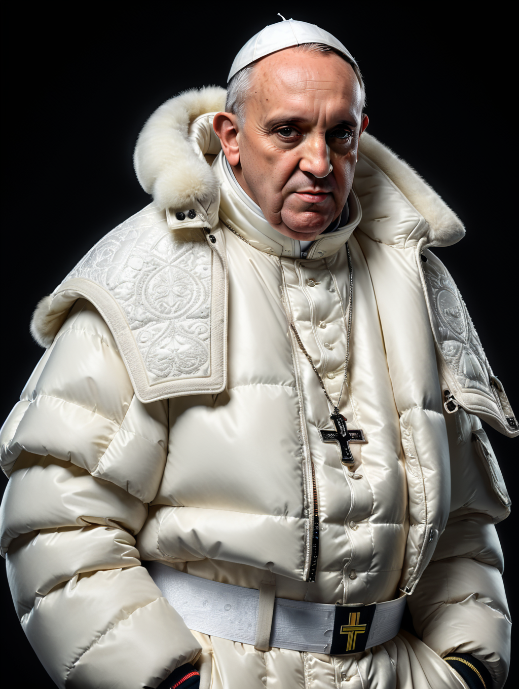 Premium Free ai Images | professional photo glamour of pope francis ...