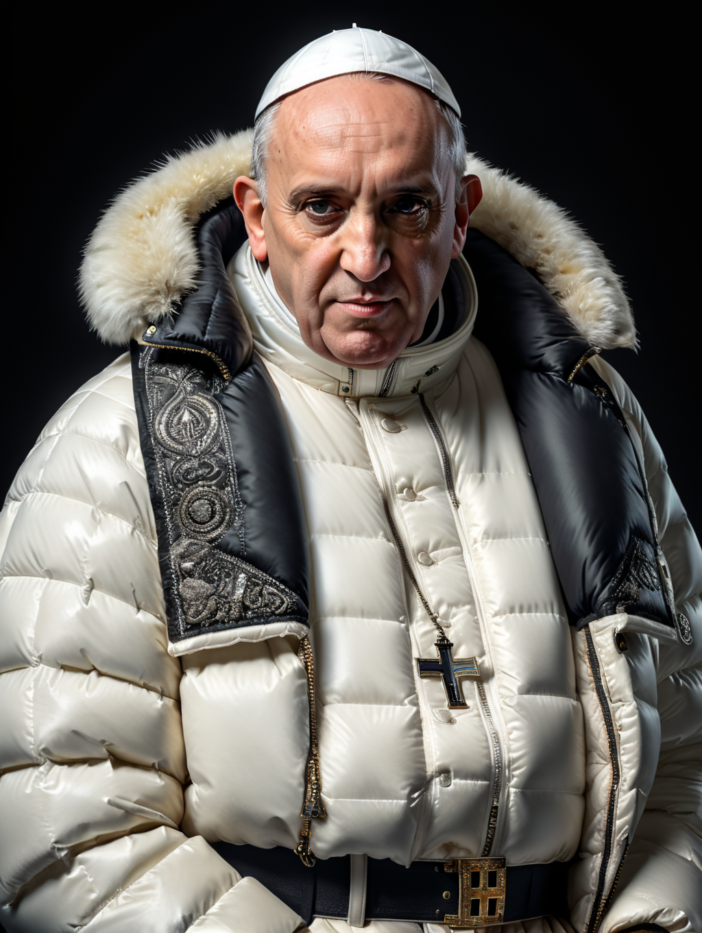 Premium Free ai Images | professional photo glamour of pope francis ...