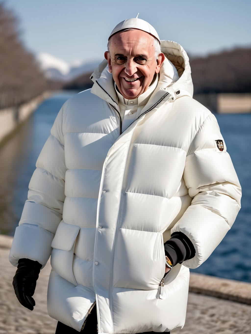 Premium Free ai Images | professional photo glamour of pope francis ...