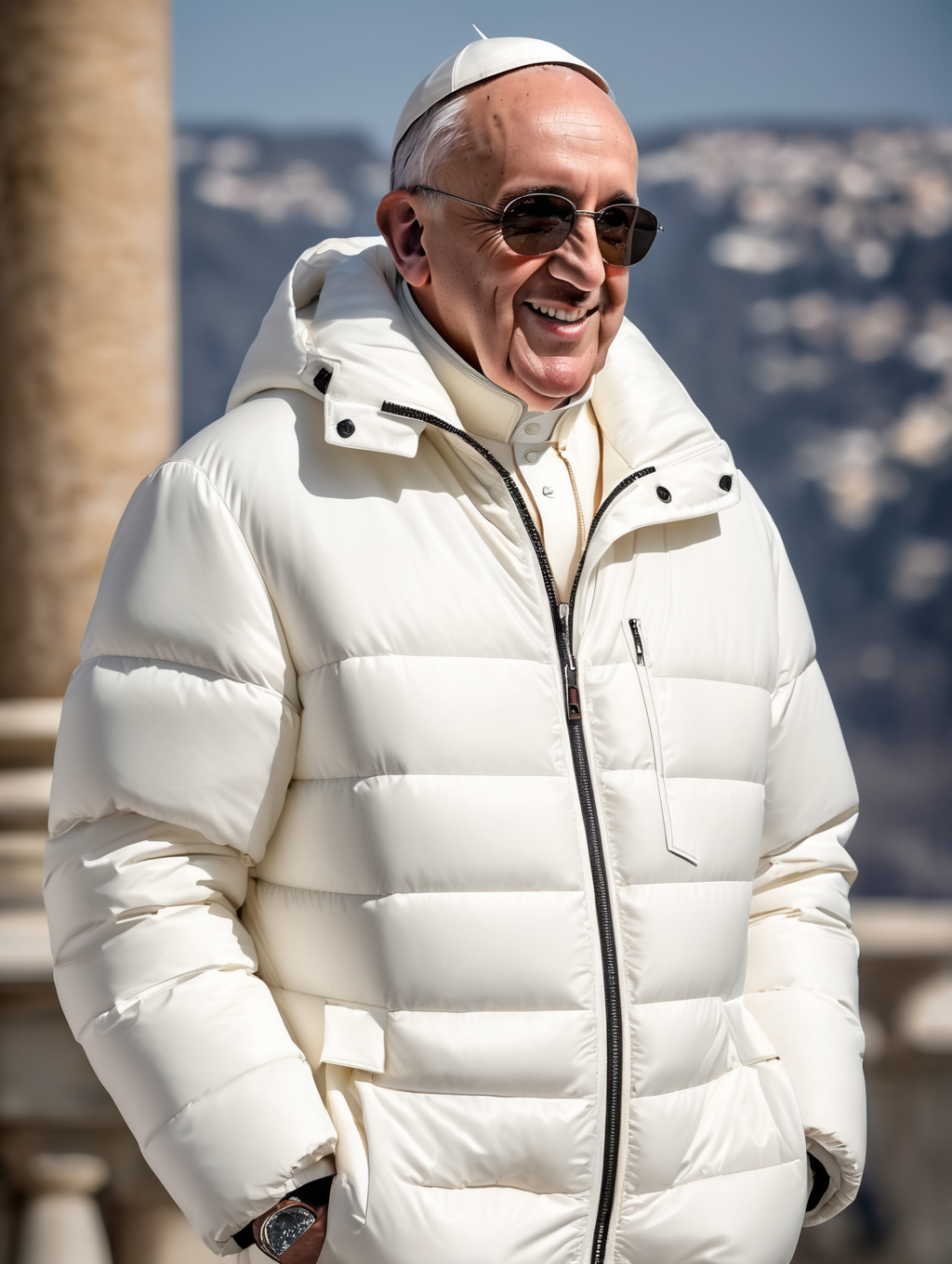 Premium Free ai Images | professional photo glamour of pope francis ...