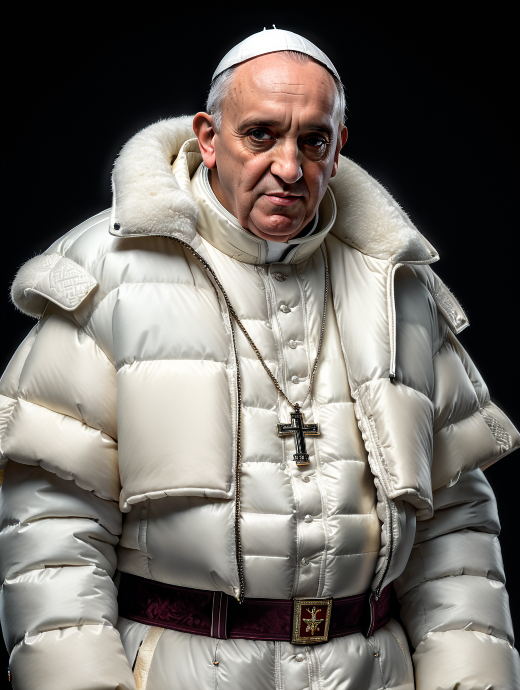 Premium Free ai Images | professional photo of glamour pope francis ...