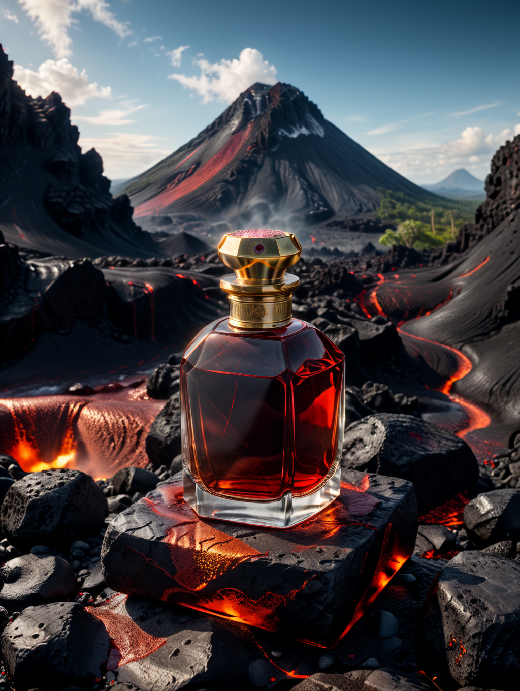 Premium Free ai Images | professional photography of luxury perfume on ...