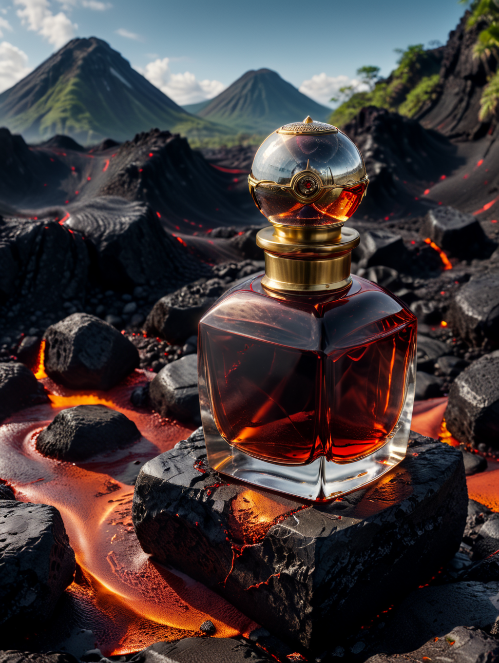 Premium Free ai Images | professional photography of luxury perfume on ...