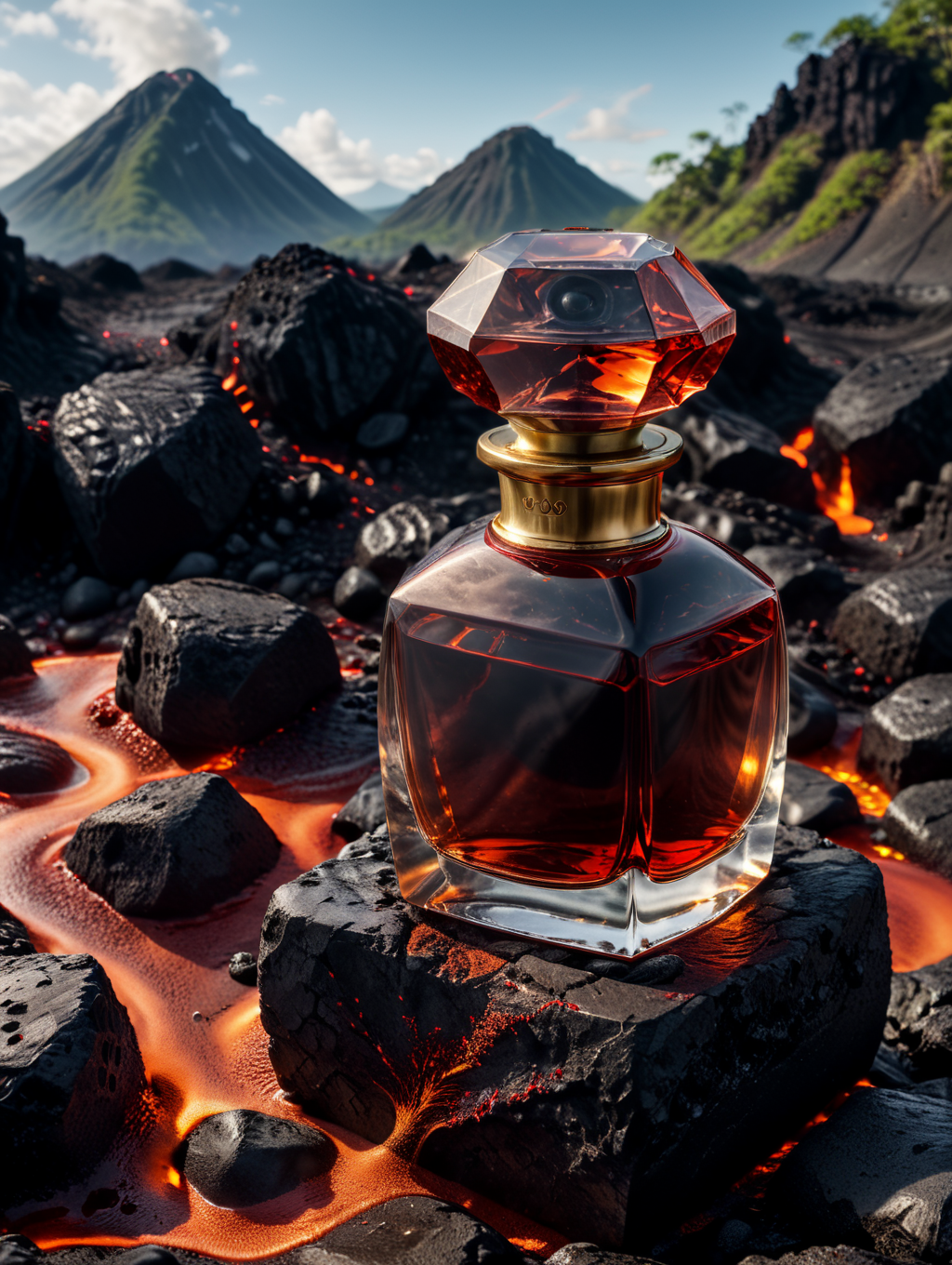 Premium Free ai Images | professional photography of luxury perfume on ...