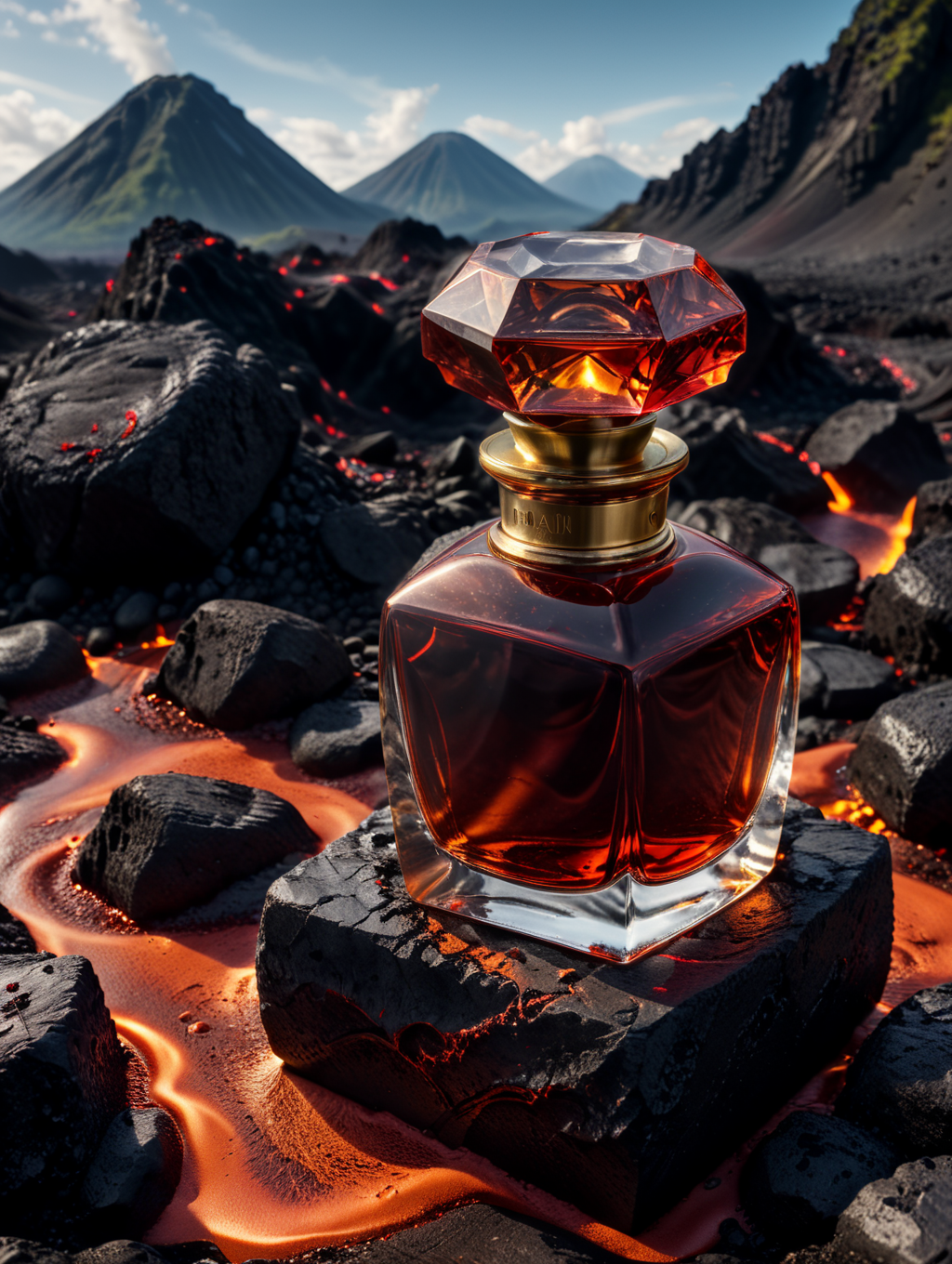 Premium Free ai Images | professional photography of luxury perfume on ...