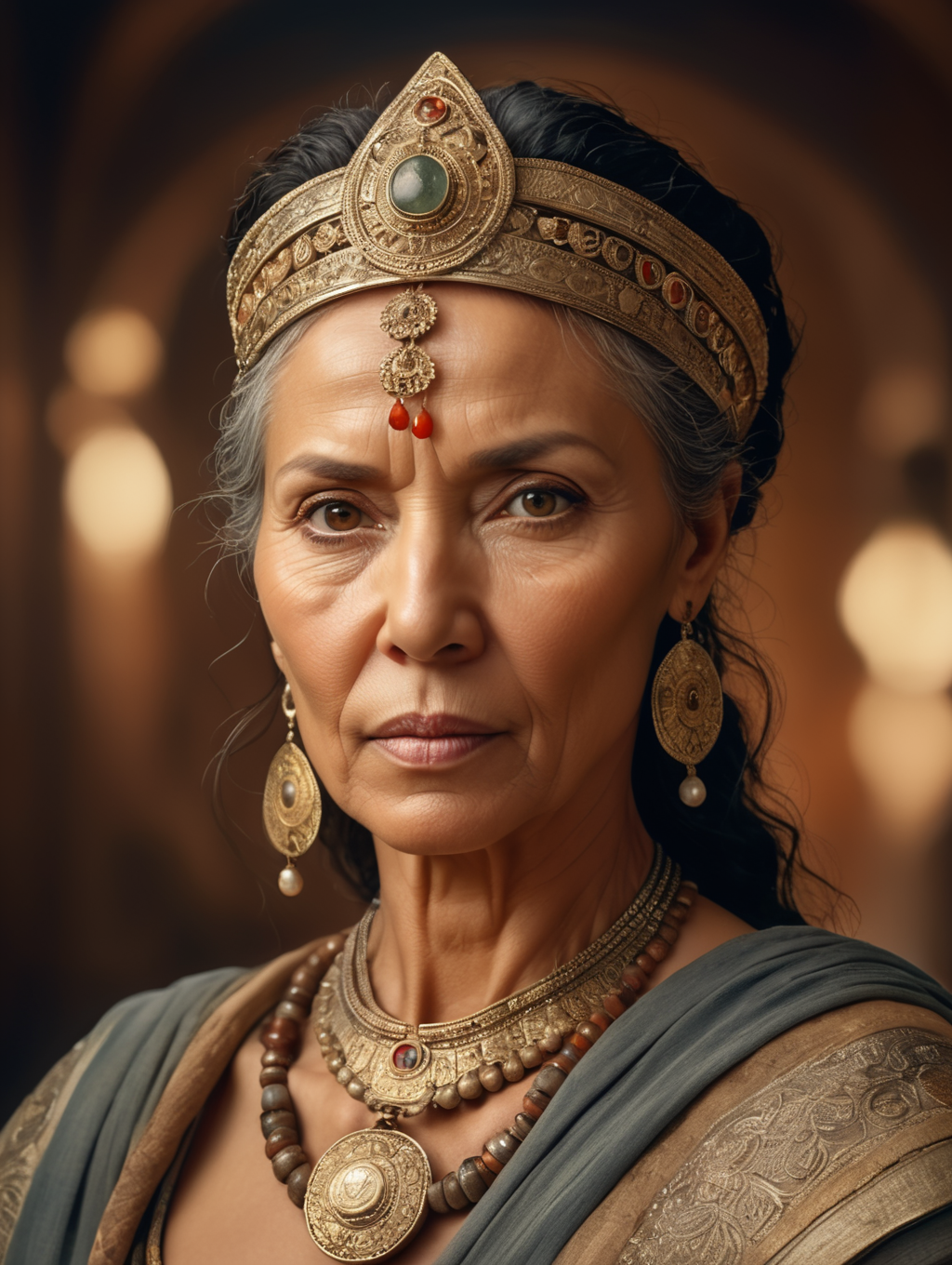 Premium Free ai Images | portrait of ancient women epic realistic faded ...