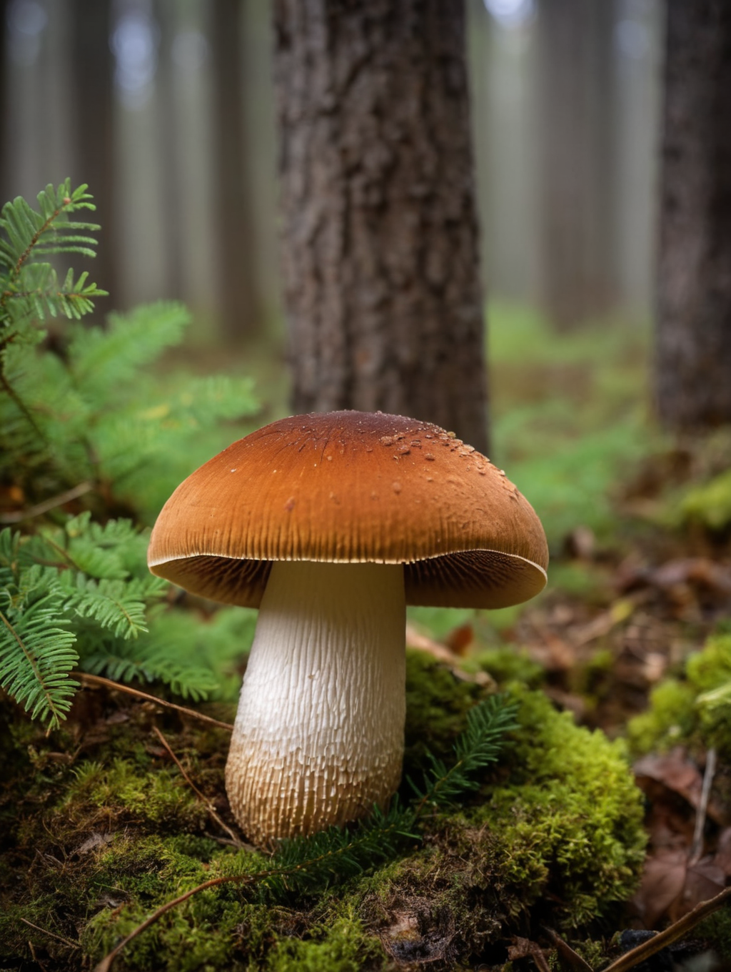 Premium Free ai Images | the admirable boletus mushroom is also known ...
